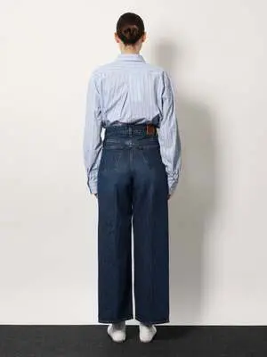 TOTEME Wide Leg Organic Cotton Jeans - Multicolor