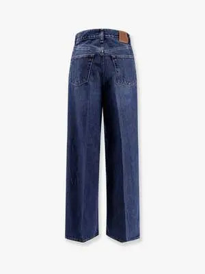 TOTEME Wide Leg Organic Cotton Jeans - Multicolor