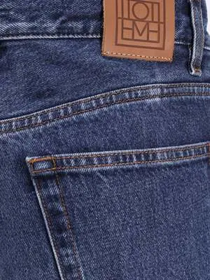 TOTEME Wide Leg Organic Cotton Jeans - Multicolor