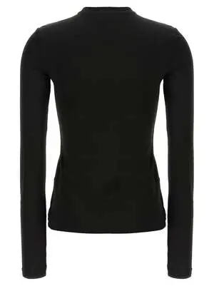 Off-White Second Skin" Tech Fabric Sweater With Front "off Stamp" Print