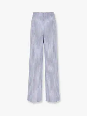 Dries Van Noten Pila Cupro Trousers - Blue