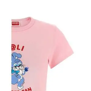 Kenzo Cotton Ribbed Crewneck Short Sleeve T-shirt