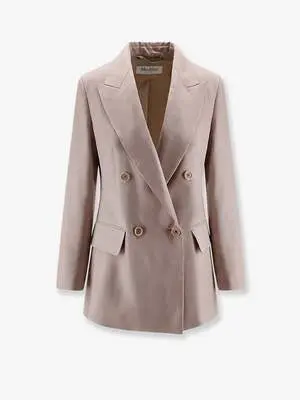 Max Mara Silk Double-breasted Blazer