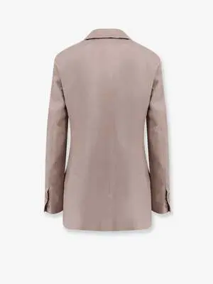 Max Mara Silk Double-breasted Blazer