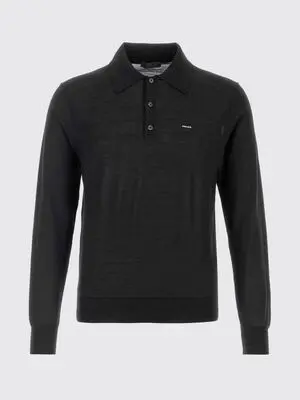 Prada Cotton Crew Neck Pullover - Black