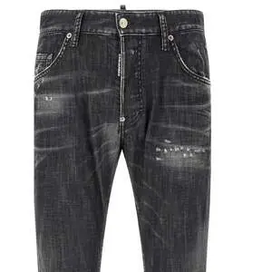 Dsquared2 Grey Stonewashed Effect Regular & Straight-leg Jeans