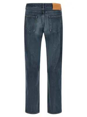 JW Anderson Japanese Denim Jeans With Distressed Details