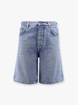 Off-White Half Arrow Denim Shorts - Multicolor