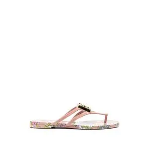 Dolce & Gabbana Dolce & Gabbana Floral Print Rubber Flip Flops Pink