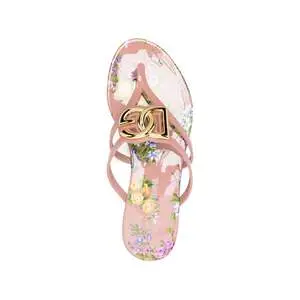 Dolce & Gabbana Floral Print Rubber Flip Flops