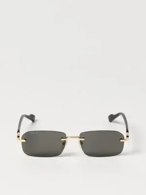 Gucci Rectangle Rimless Sunglasses - Gold