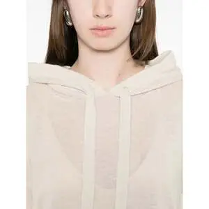 Max Mara Linen Blend Hoodie - Cream