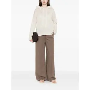 Max Mara Linen Blend Hoodie - Cream
