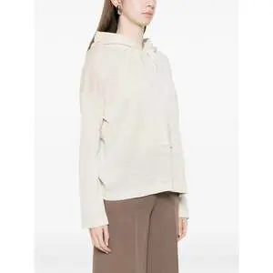 Max Mara Linen Blend Hoodie - Cream