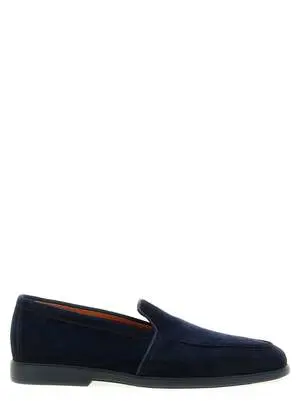 Santoni Malibù Suede Loafers - Blue