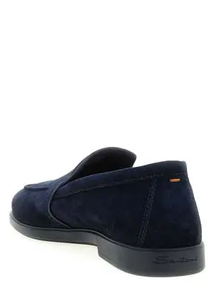 Santoni Malibù Suede Loafers
