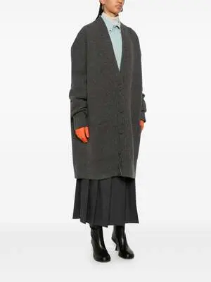 JIL SANDER Oversized Wool Cardigan - Multicolor