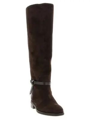JIMMY CHOO Lawton Suede Boots - Brown