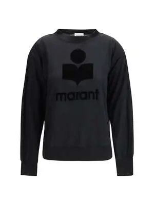 Isabel Marant Étoile Crewneck Sweatshirt With Logo - Black