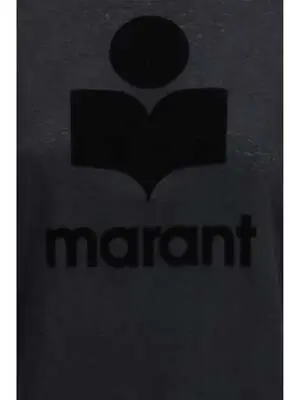 Isabel Marant Étoile Crewneck Sweatshirt With Logo - Black