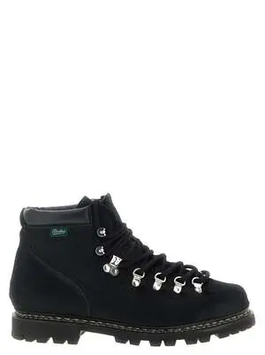 Junya Watanabe X Paraboot Pony Hair Lace Up Boots - Black