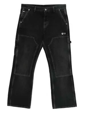 Off-White Gothic Ow Flare Carpenter Jeans - Multicolor