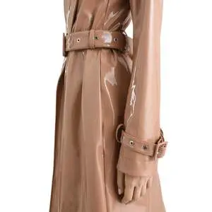 Dolce & Gabbana Belted Trench Coat With Glossy Finish