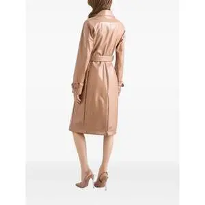 Dolce & Gabbana Belted Trench Coat With Glossy Finish