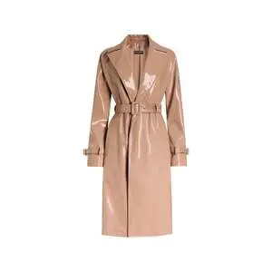 Dolce & Gabbana Belted Trench Coat With Glossy Finish - Multicolor