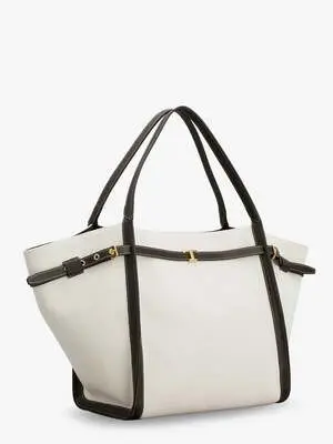 TOD'S Tim Canvas And Leather Medium Shopping Bag - Multicolor