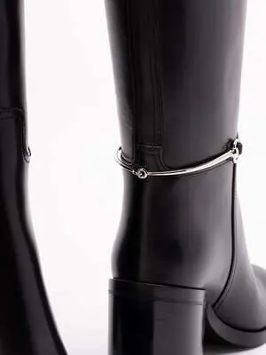 Gucci Charlotte Leather Boots