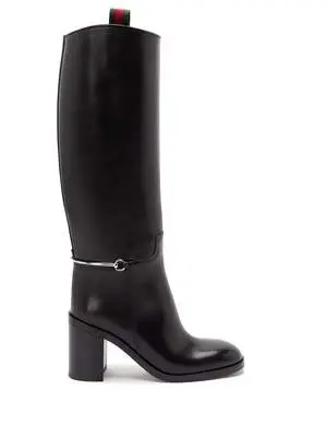 Gucci Charlotte Leather Boots - Multicolor