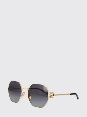 Gucci Octagon Sunglasses With Gold Tone Metal - Gray