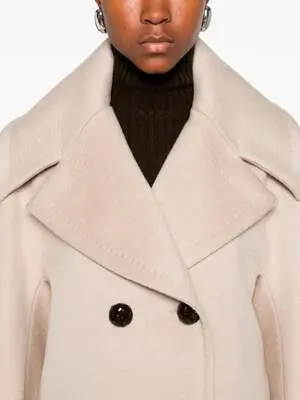 Max Mara Cashmere Double-breasted Jacket - Multicolor