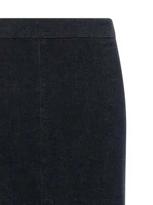 TOM FORD Denim Midi Skirt With Flounce Hem