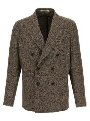 Tagliatore Wool Blazer - Brown