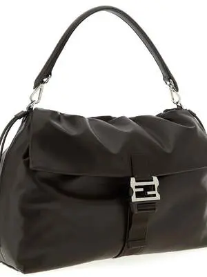 Fendi Flux Maxi Messenger Handbag - Brown
