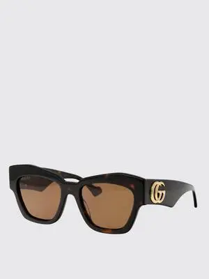 Coffee brown square-frame sunglasses