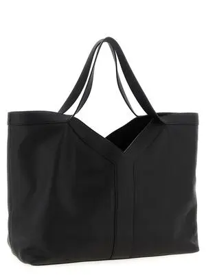 Saint Laurent Large Y Shopping Bag In Hammered Leather