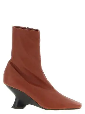 Dries Van Noten W.l. Ankle Boots - Brown