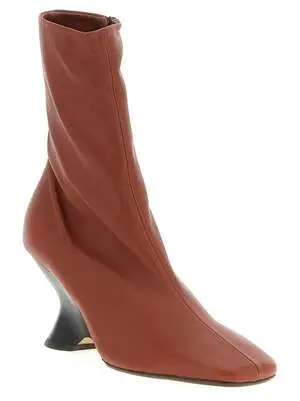Dries Van Noten W.l. Ankle Boots - Brown