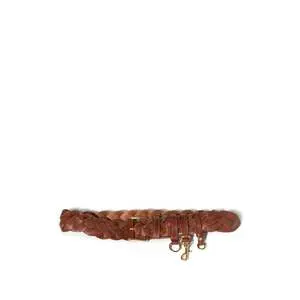 Miu Miu Braided Leather Belt - Brown
