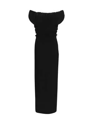 VIVIENNE WESTWOOD Ginnie Amber Draped Long Dress - Black
