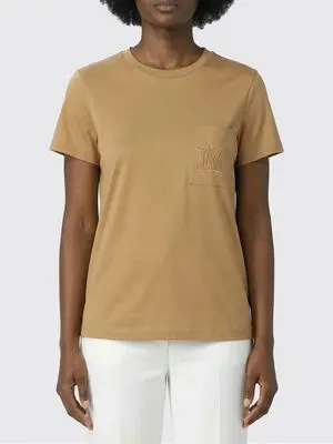 Max Mara Logo Pocket T-shirt - Brown
