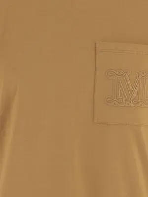 Max Mara Logo Pocket T-shirt - Brown