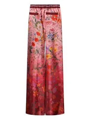 Gucci Flora Degradé Silk Twill Trousers