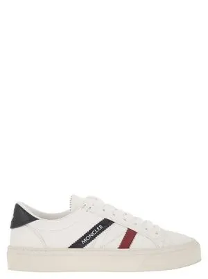 Moncler Monaco Leather Lace-up Trainers - White