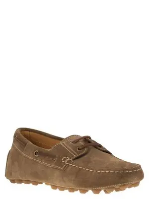 TOD'S Rubber Bubble Suede Boat Shoe - Multicolor