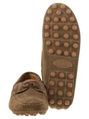 TOD'S Rubber Bubble Suede Boat Shoe - Multicolor