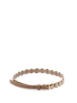 GOLDEN GOOSE Studded Leather Belt - Multicolor
